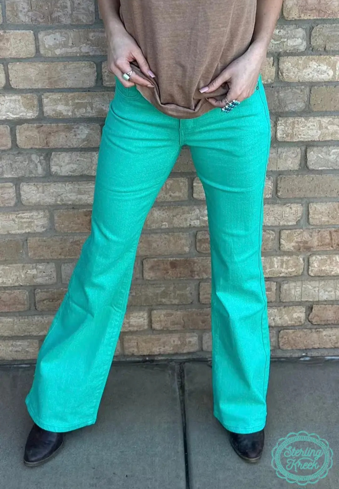 Turquoise Jeans – Hurricane Dixie Leather