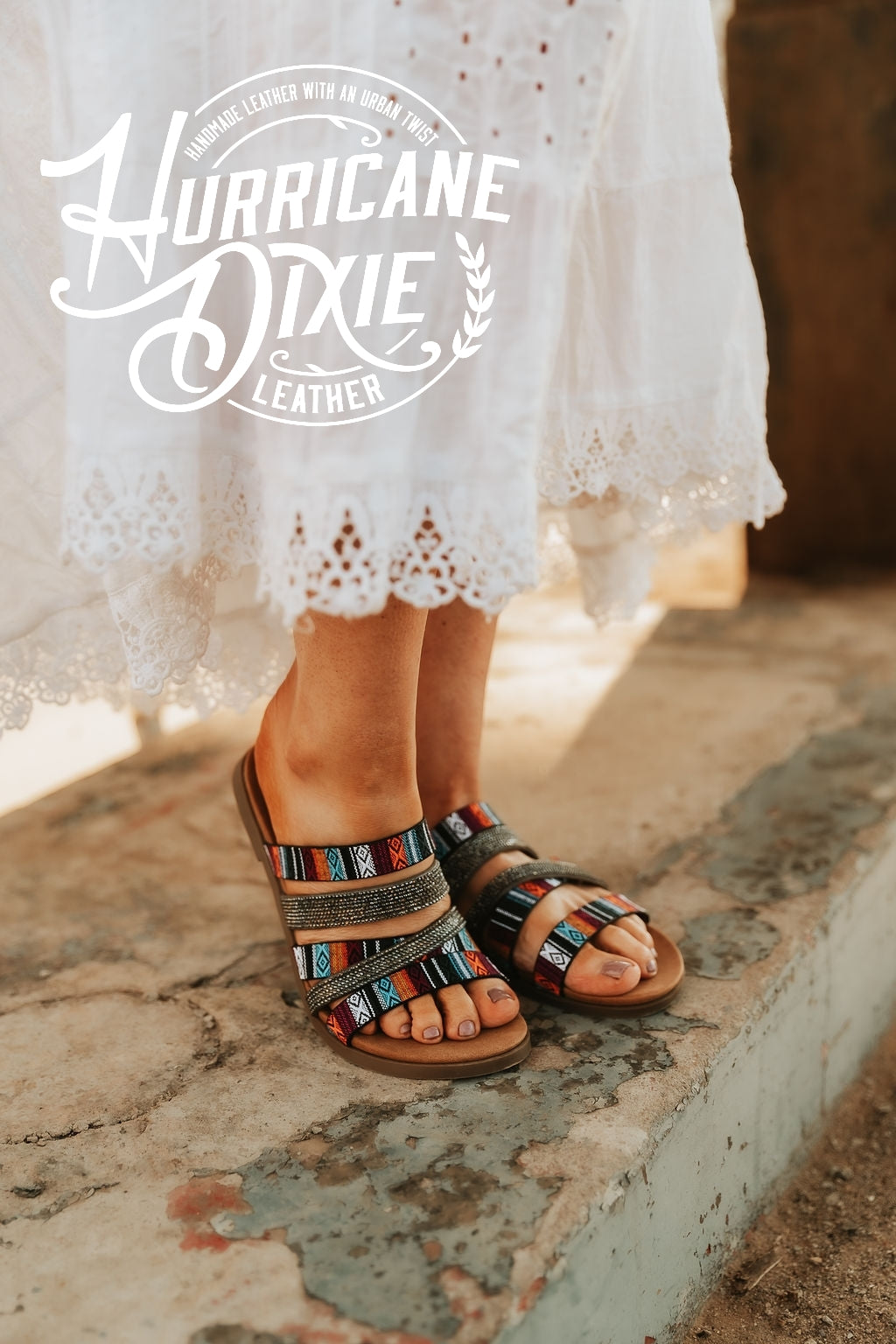 Serape Sandals – Hurricane Dixie Leather